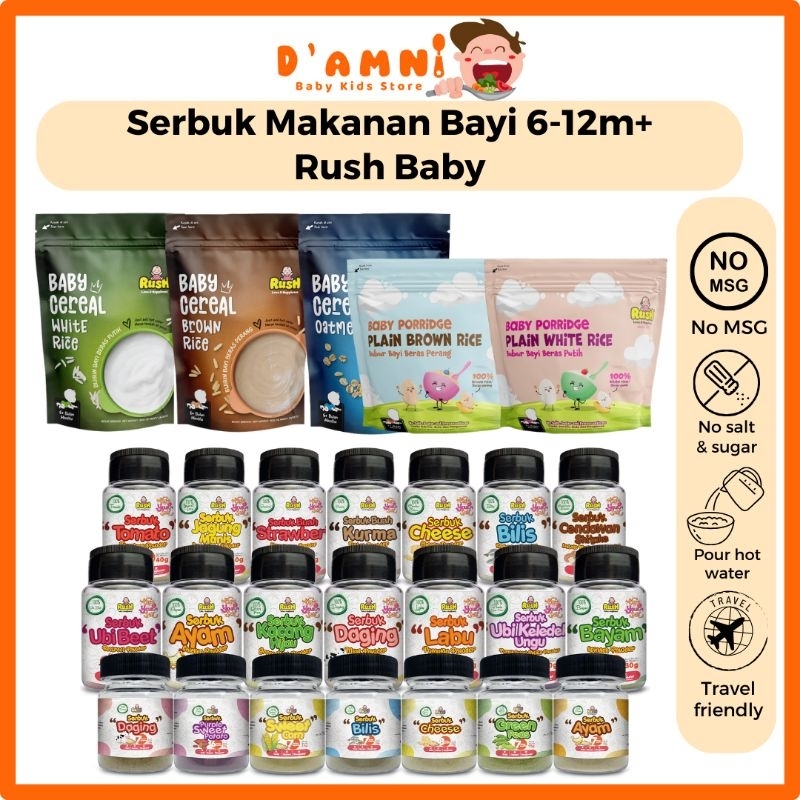 Kids Baby Travel Food Instant Porridge / Seasoning Powder Rush Bubur ...