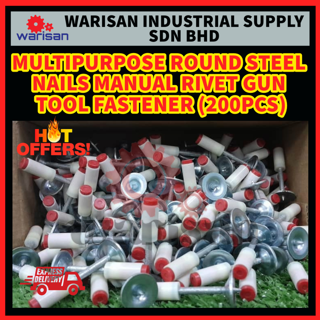Round Steel Nails Manual Rivet Gun Tool Ceiling Artifact 7.5mm ...