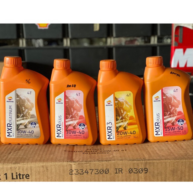 REPSOL 4T📌1.2L Semi 15w-50/📌10w-40 fully/📌10w-50/📌20w-40/📌15w-40/📌10w ...
