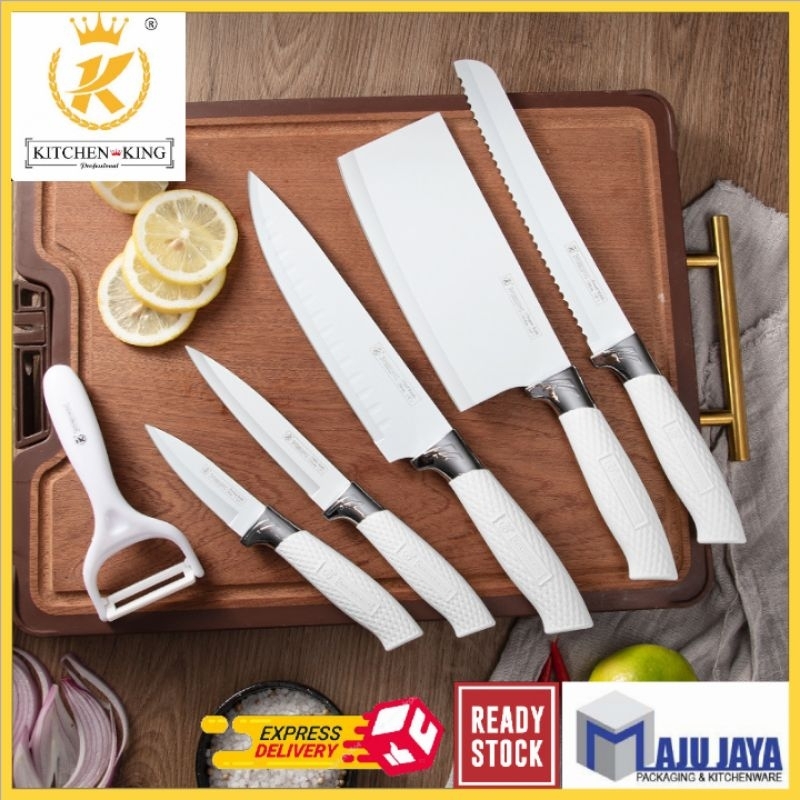 KITCHEN KING 6 in 1 knife set Stainless Steel Kitchen Knife / Pisaug ...