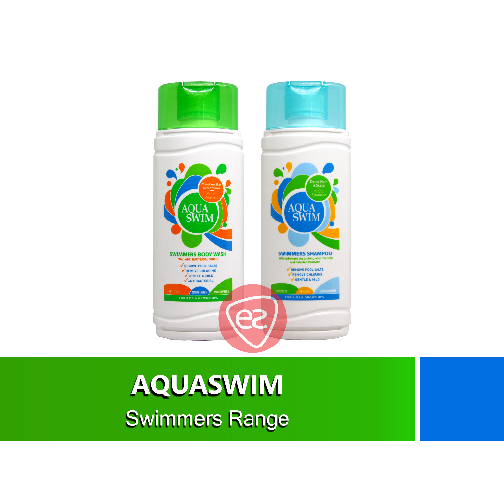AQUASWIM SWIMMERS SHAMPOO 250ML / SWIMMERS BODY WASH WITH ANTI ...