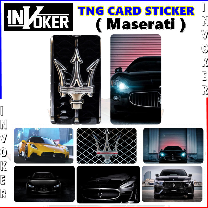 Maserati - Touch n Go Card Sticker Cover (Waterproof, High Quality ...