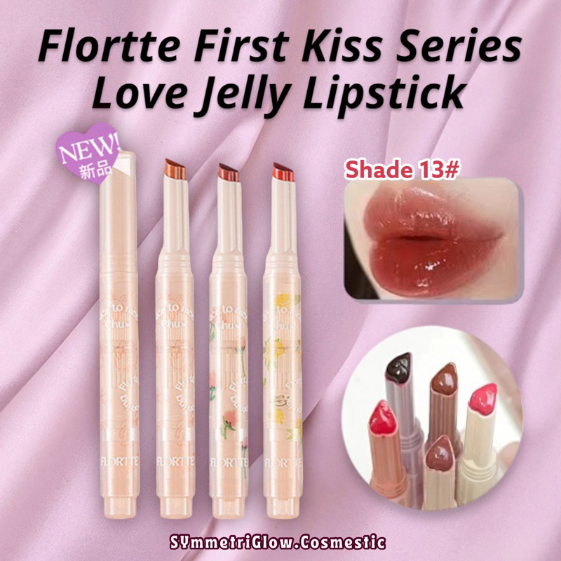 🇲🇾 Flortte 花洛莉亚初吻棒爱心唇釉First Kiss Stick Love Jelly Lipstick Pen Lip Balm ...