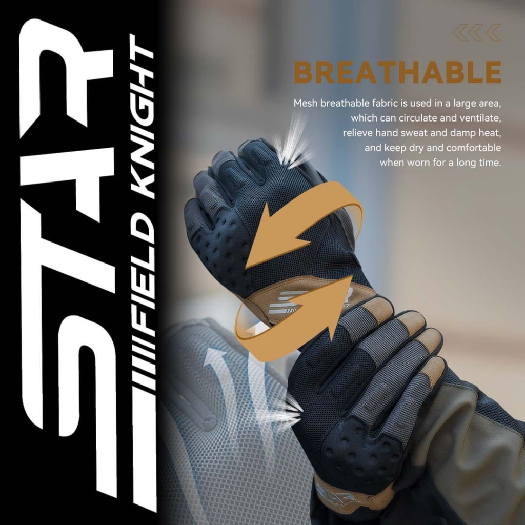 STAR FIELD KNIGHT RIDING FULL GLOVE SKG-565 UNISEX | Shopee Malaysia