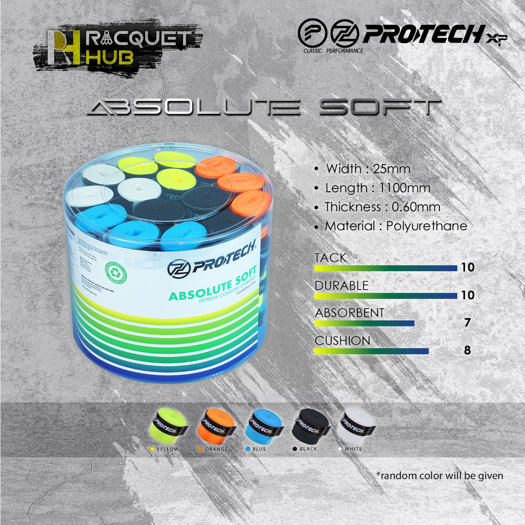 PROTECH Overgrip Absolute Soft (1pcs) | Shopee Malaysia