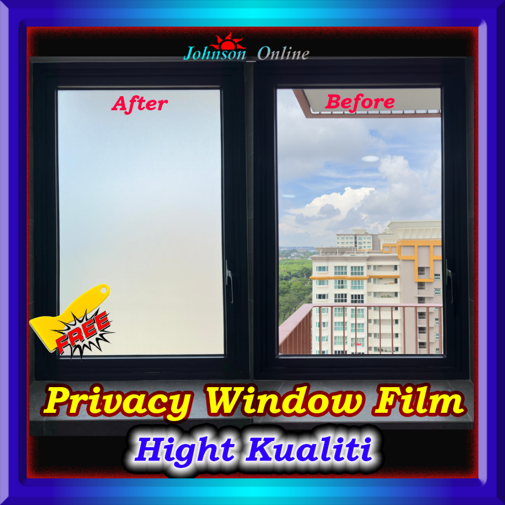 Tinted Tingkap Rumah Frosted Glass Sticker Window Sticker Privacy ...