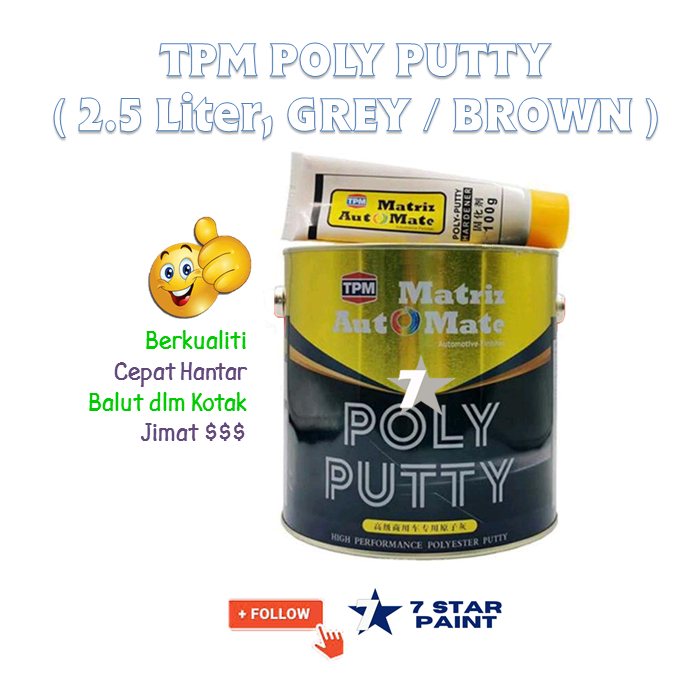 TPM TOA Matriz Automate 2.5L Poly Putty with Hardener Simen Tampal ...