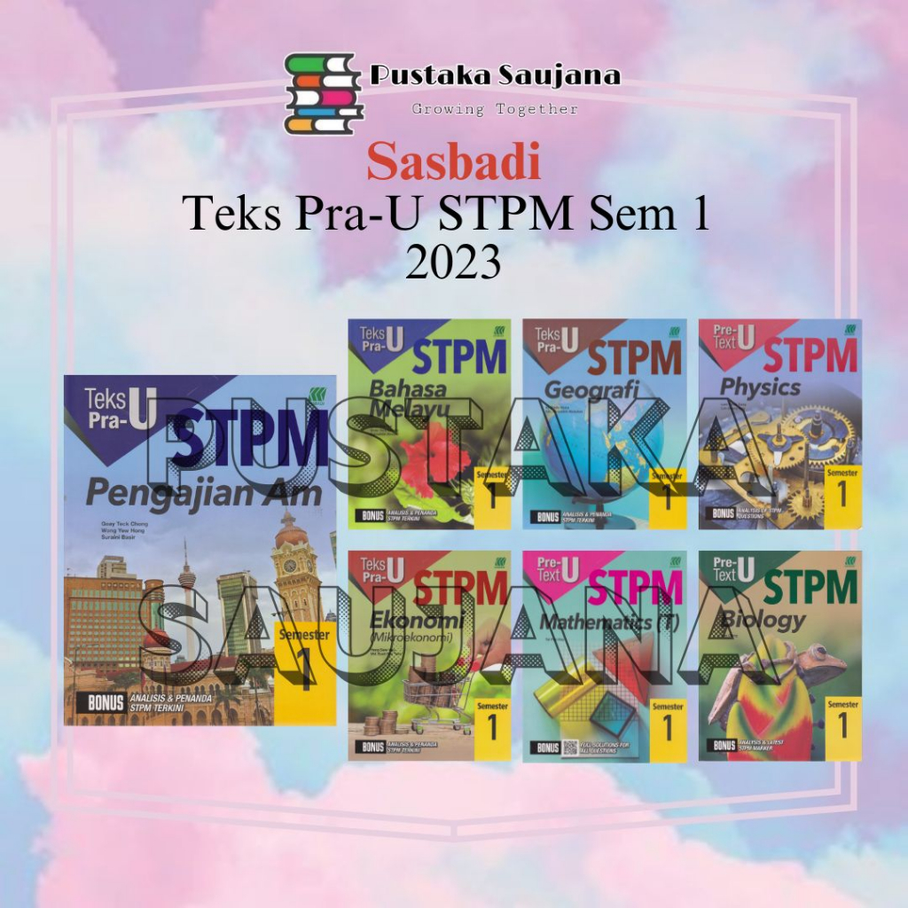 [Saujana] SASBADI Teks Pra-U / Text Pre-U STPM Semester 1 2023 | Shopee Malaysia