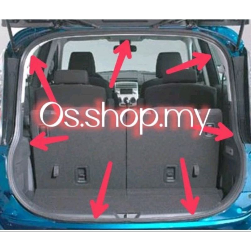 Kia CARENS / RIA / NAZA CITRA REAR BOOT BONNET RUBBER BELAKANG BONNET ...