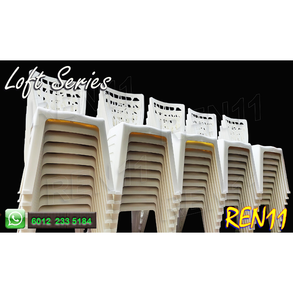 3v White Chair Grad A High Quality Plastic Side Chair - White,Putih ...