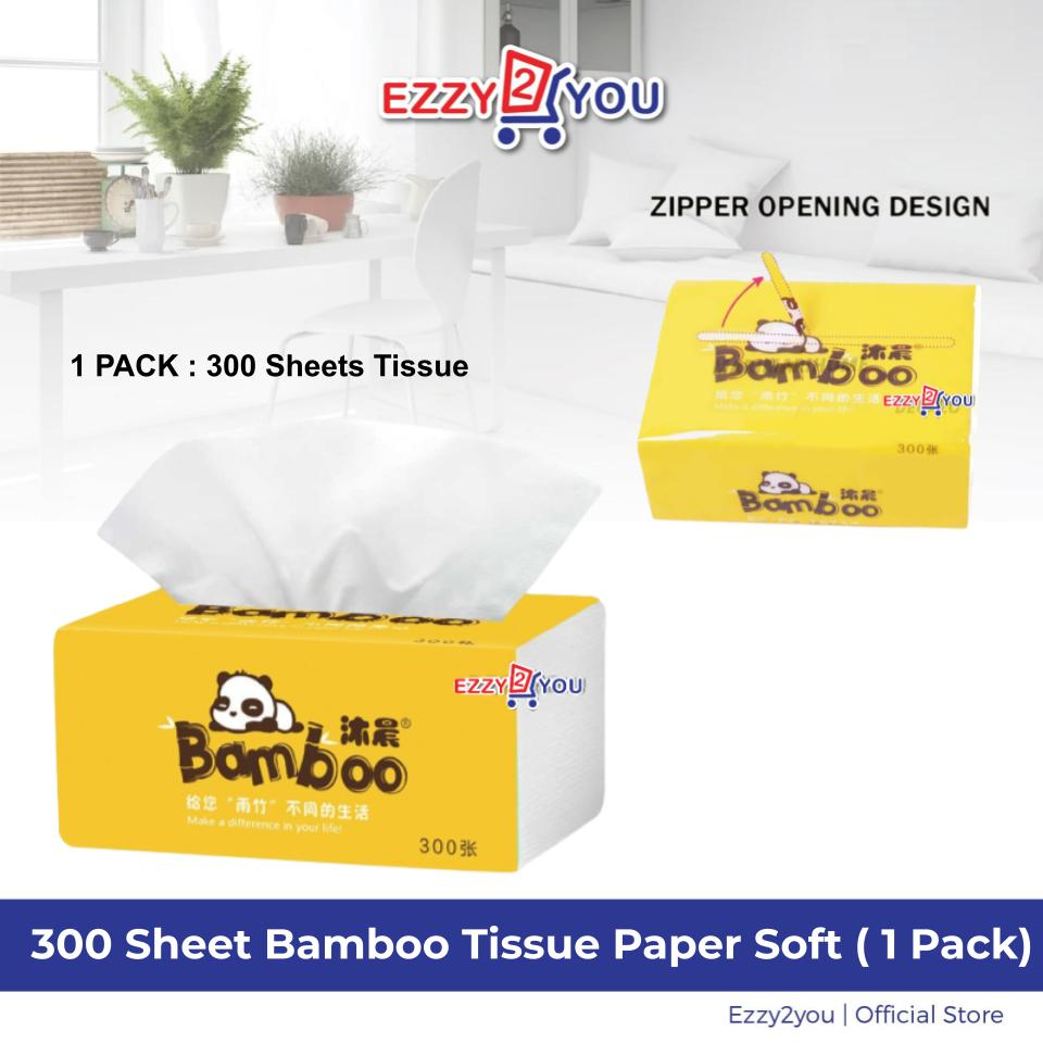 Handy 300 Sheet Bamboo Tissue with Wet Tissue RUNBEIER Free-Alcohol ...