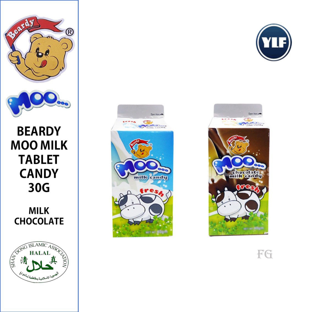 Beardy Moo Milk Table Candy 30gm | Shopee Malaysia