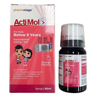ACTIMOL SUSPENSION 120/5ml - For Kids Below 6 Years Old 60 ml (Orange ...