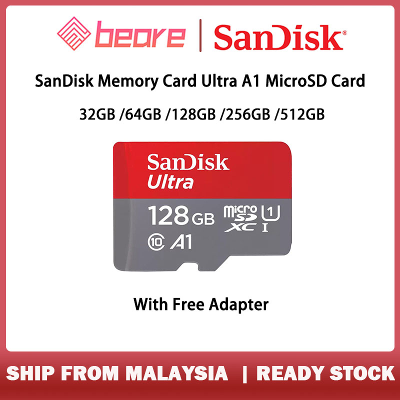 SanDisk Micro SD Ultra A1 Memory Card Class 10 TF Card for Smartphones ...