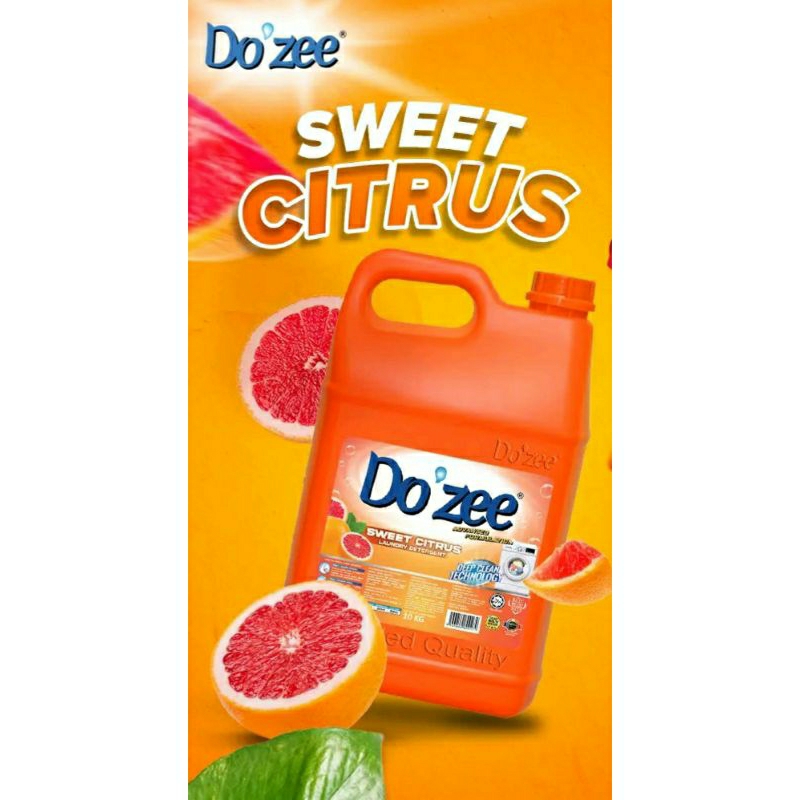 Dozee Sweet Citrus 10KG terlaris viral Sabun Pencuci Pakaian Do'zee ...