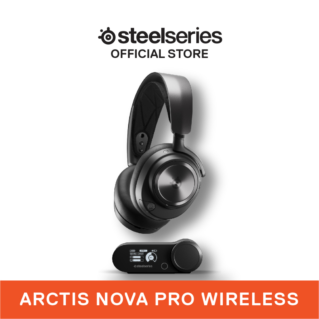 SteelSeries Arctis Nova Pro ANC Bluetooth Spatial Surround Wireless Gaming Headset 61520 ...