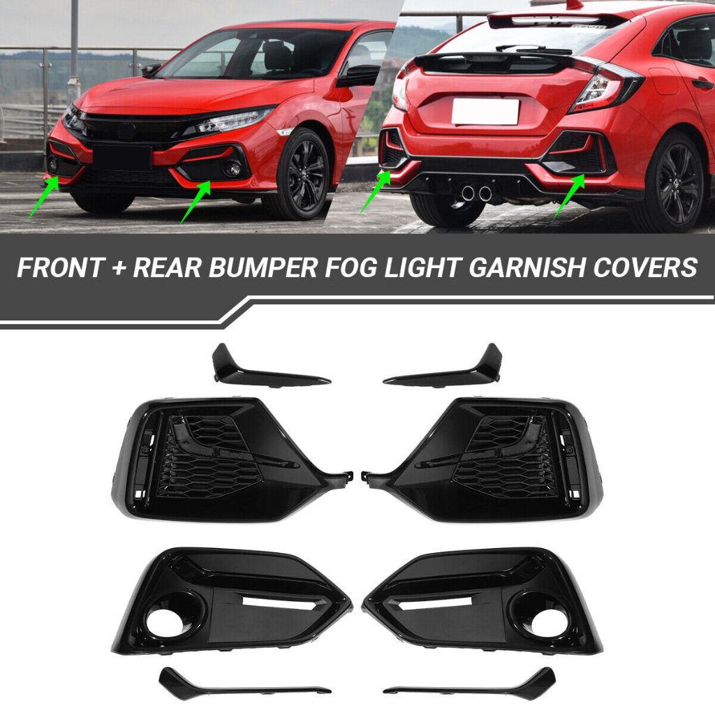 Honda Civic FC Type R FL 2020 Front Bumper Garnish Fog Lamp Cover ...