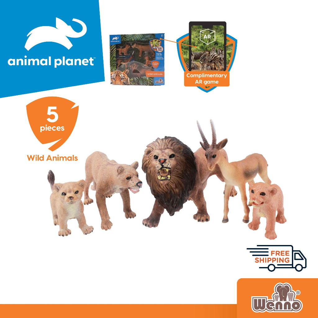 Wenno x Animal Planet 5-6pcs Animals Collection in window box ...