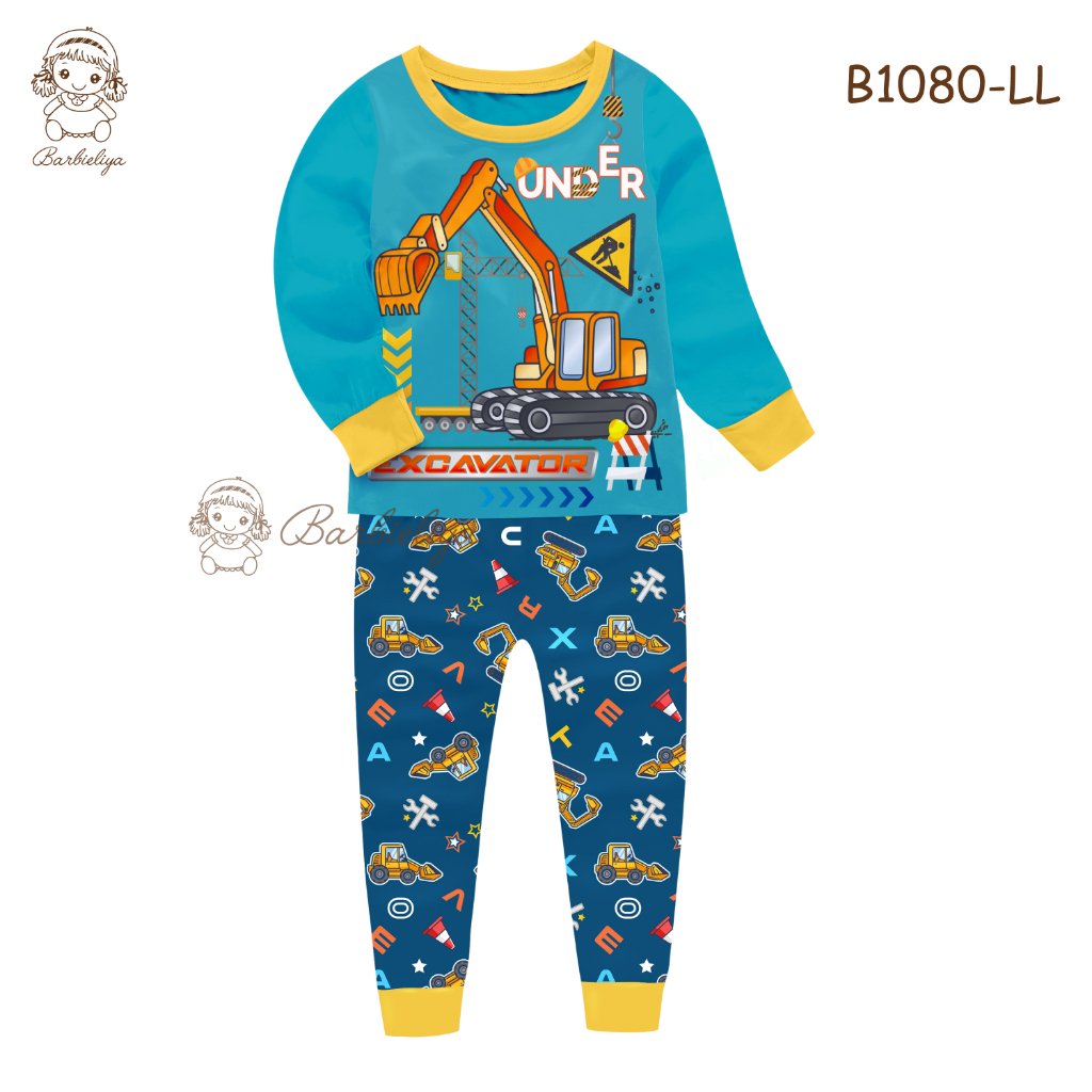 CLEARANCE Barbieliya B1080LL Excavator Boy Pyjamas (11y) | Shopee Malaysia
