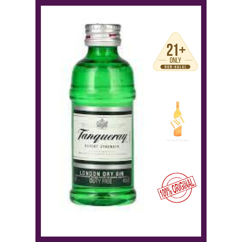 Tanqueray Gin Miniature LONDON DRY GIN 50ml 43.1% PET BTL | Shopee Malaysia