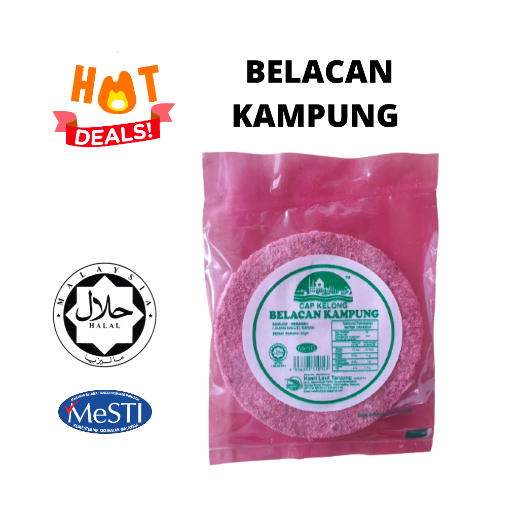 BELACAN KAMPUNG 80GM HALAL 100% MELAKA BELACAN BERKUALITI SHRIMP PASTE ...
