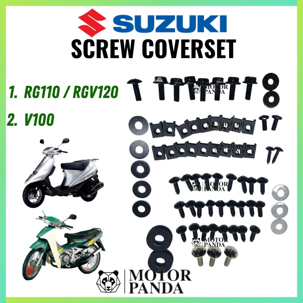SUZUKI RG110 RGV120 RGV 120 RG Screw Body Cover Full Set Skru Skrew Nut ...