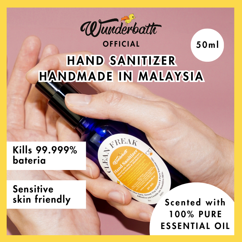 Wunderbath Clean Freak Hand Sanitizer (50ml) | Shopee Malaysia