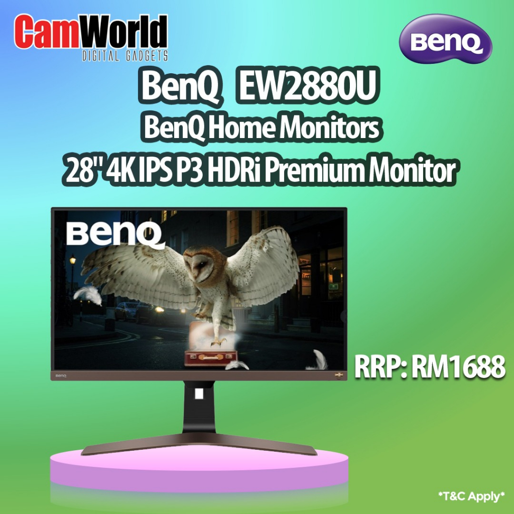 BENQ EW2880U BENQ Home Monitors 28'' 4K IPS P3 HDRI Premium Monitor ...