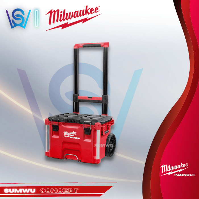MILWAUKEE PACKOUT ROLLING TOOL BOX (48-22-8426) Heavy Duty Impact ...