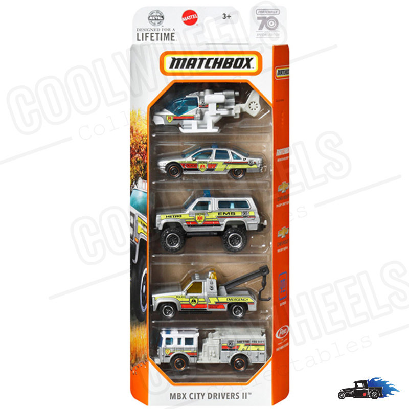 Matchbox 2023 MBX City Drivers II 5-Pack with Chevy Blazer 4x4 / GMC ...