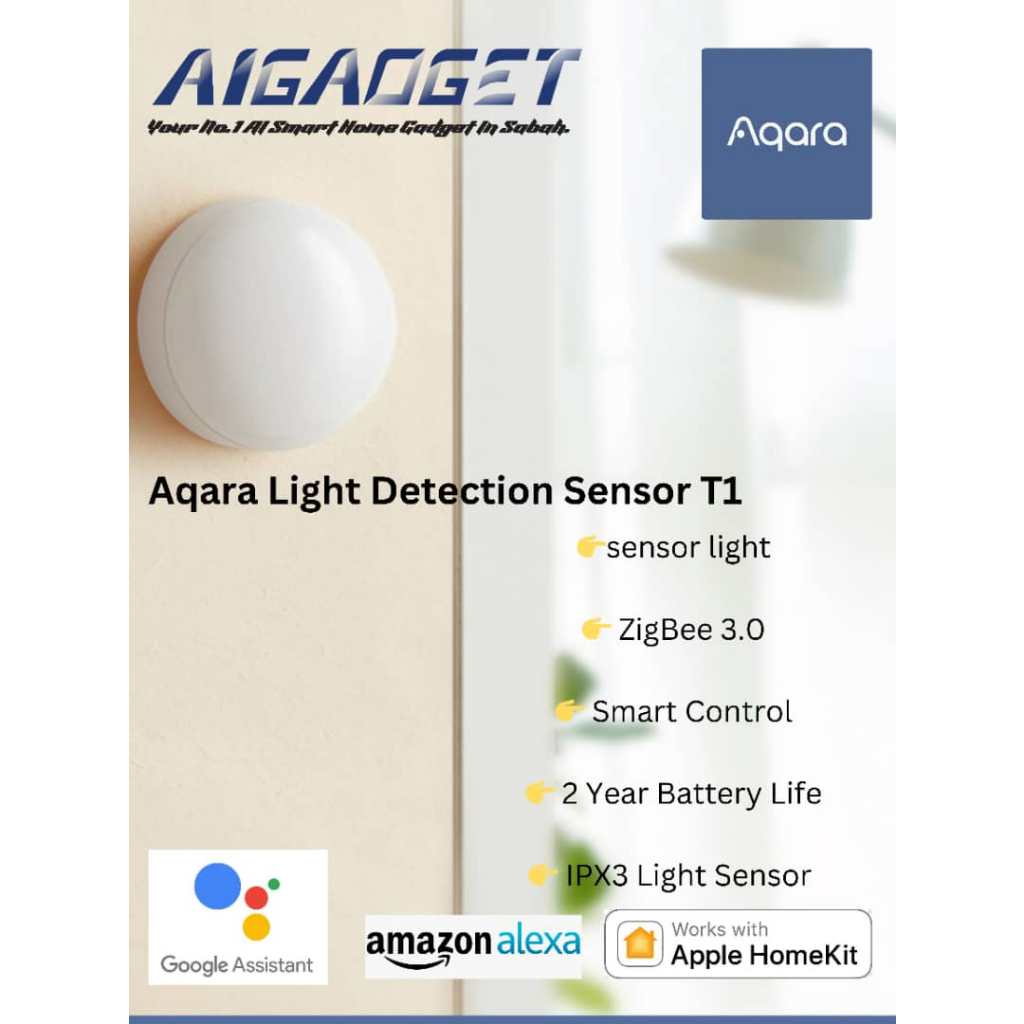 Aqara Light Detection Sensor T1 | Shopee Malaysia