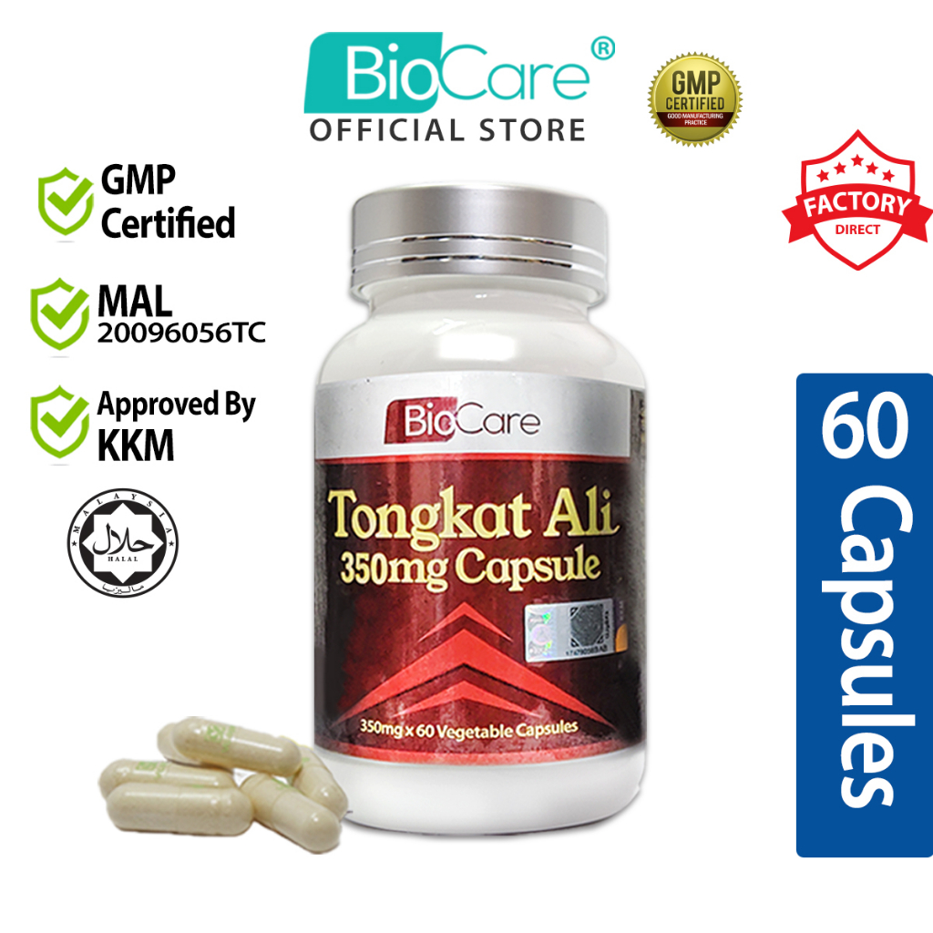 Biocare Tongkat Ali Capsule (350mg x 60 Capsules) | Shopee Malaysia