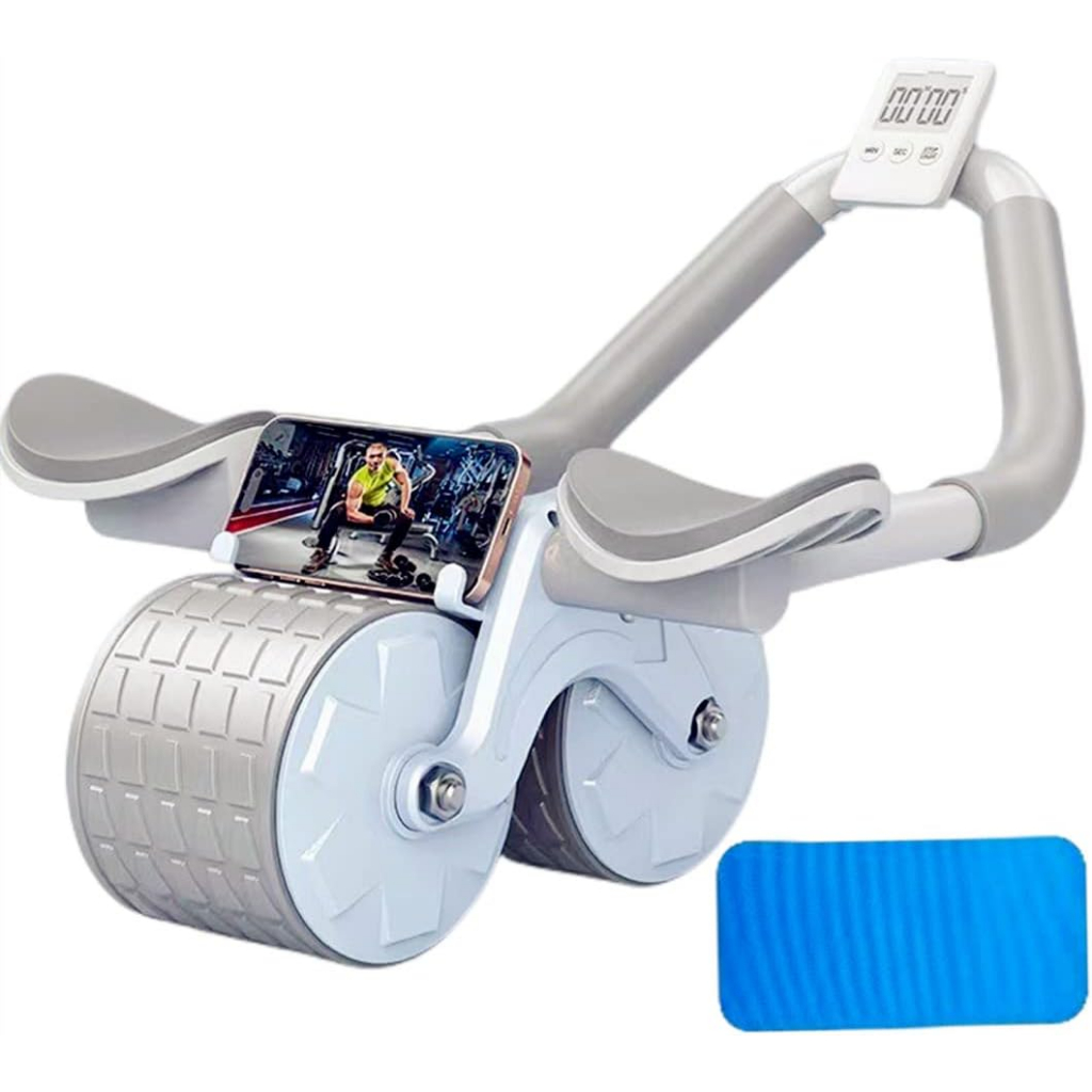 NEW Elbow Support AB Wheel Plank Roller with Timer Abs Roller Abdominal ...