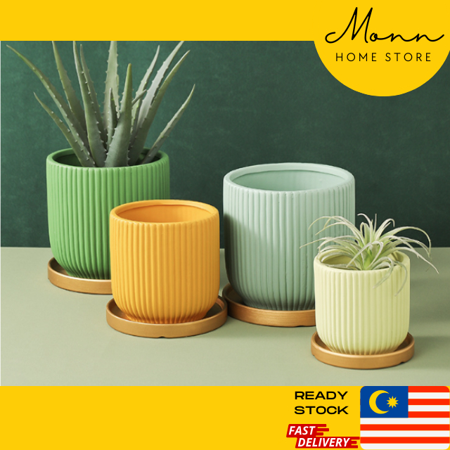 [READY STOCK] MONN Norwegian Frosted Modern Ceramic Pot for Plants ...