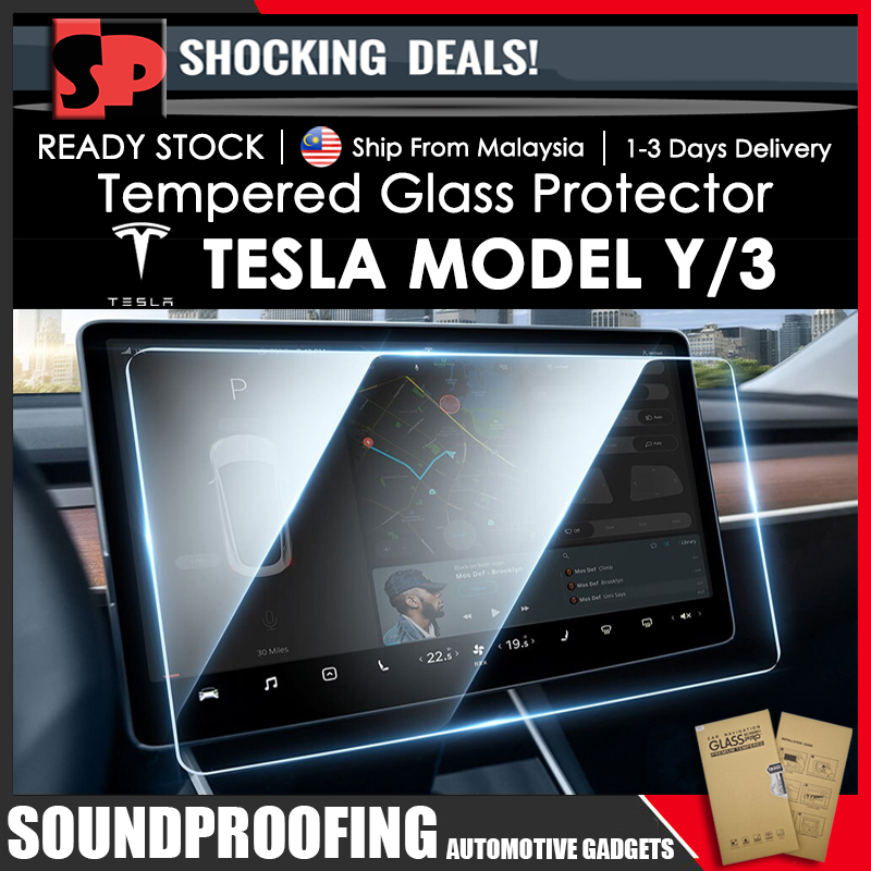 Tesla Model Y/3 Infotainment Tempered Glass 15inch Screen Protector ...