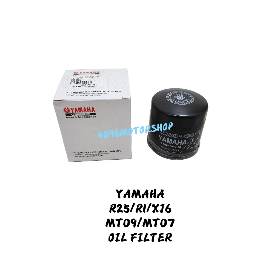 YAMAHA R25 R1 R6 MT07 MT09 MT25 XJ6 SUPERBIKE DENSO ENGINE OIL FILTER ...