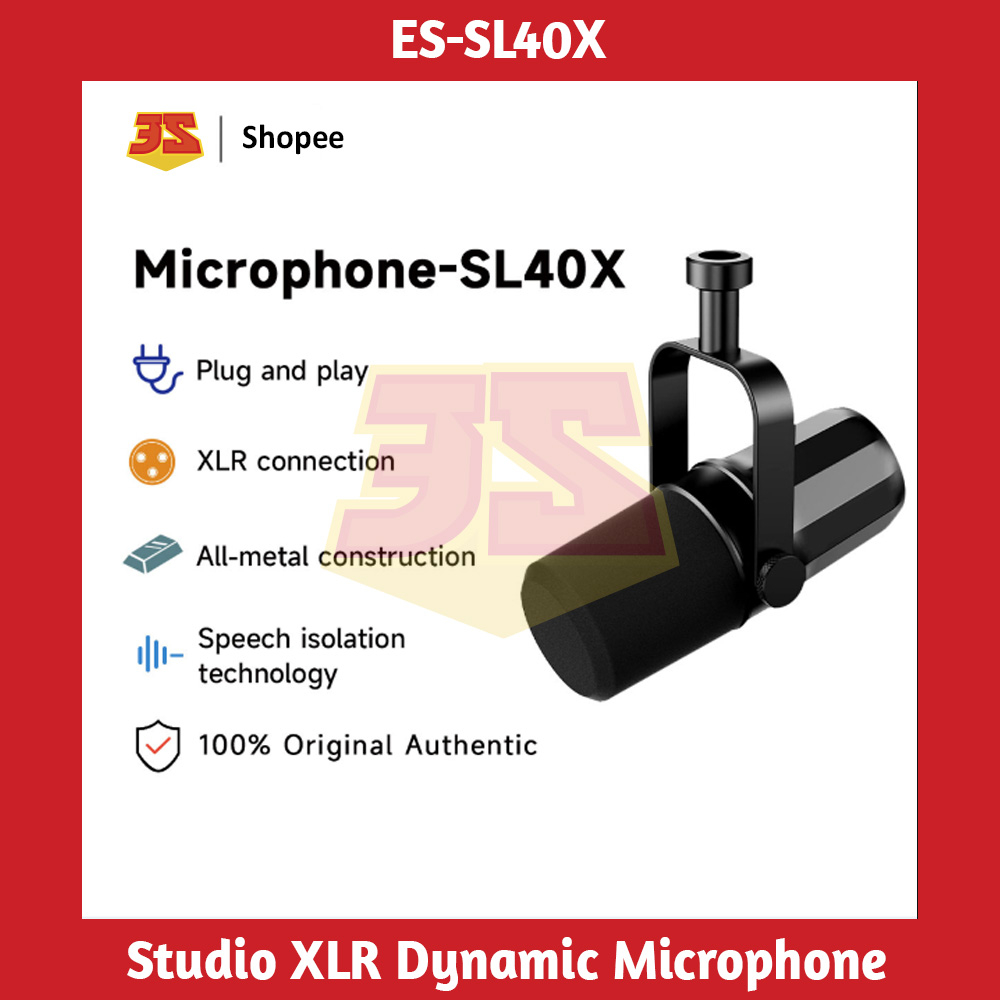ES-SL40X XLR Dynamic microphone for recording, gaming, live streaming ...
