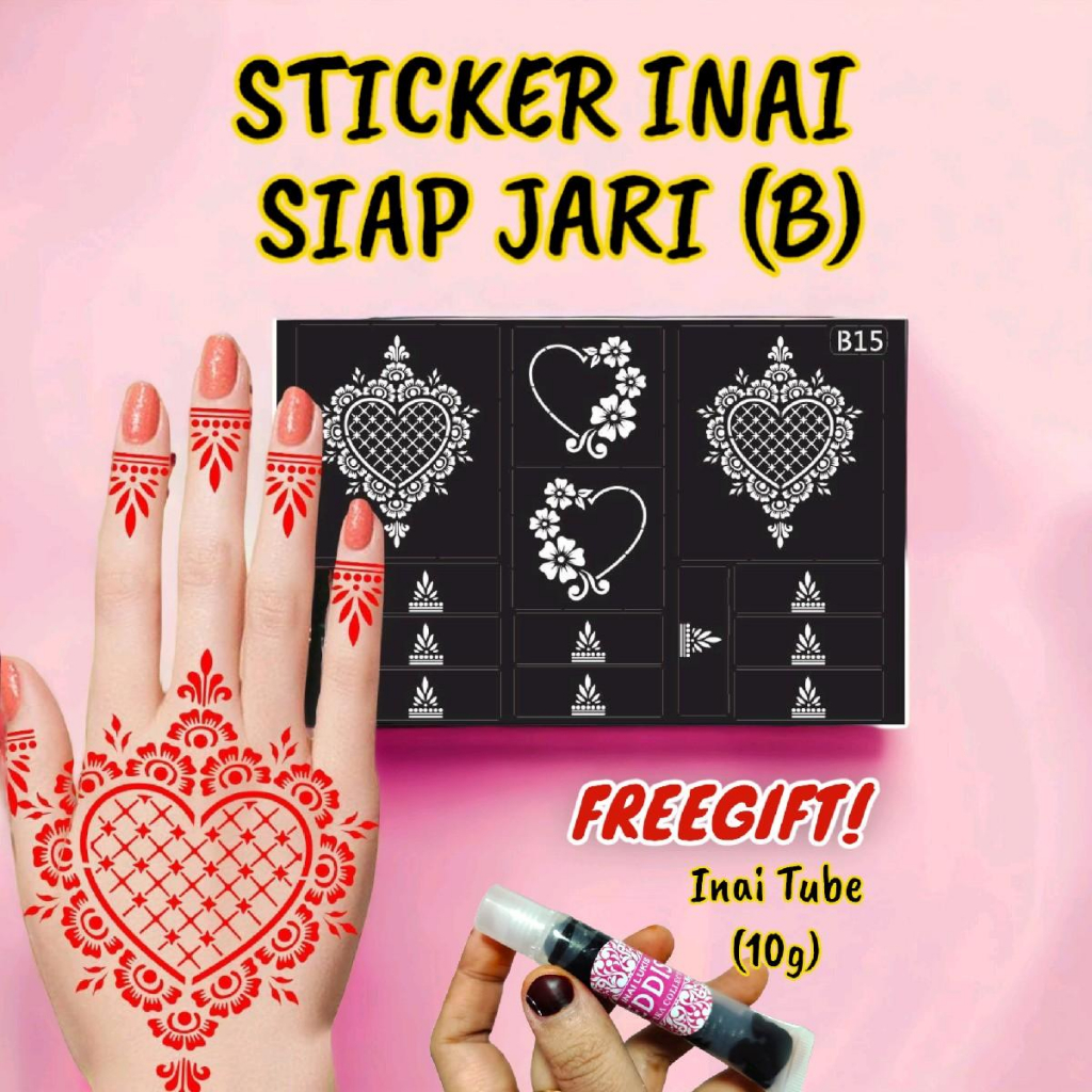 STICKER INAI CODE B SIAP JARI | Shopee Malaysia