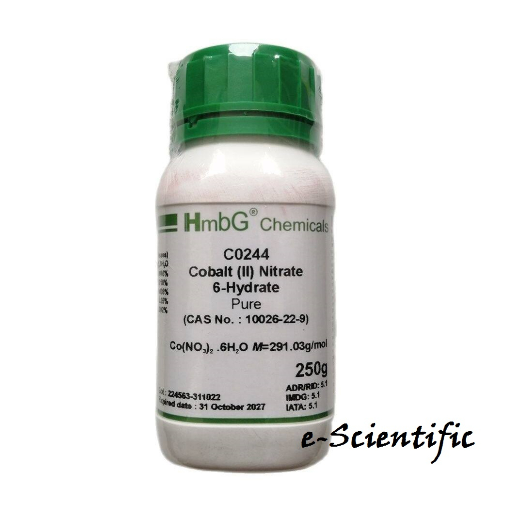 Cobalt (II) Nitrate Hexahydrate, 250g, HmbG | Shopee Malaysia