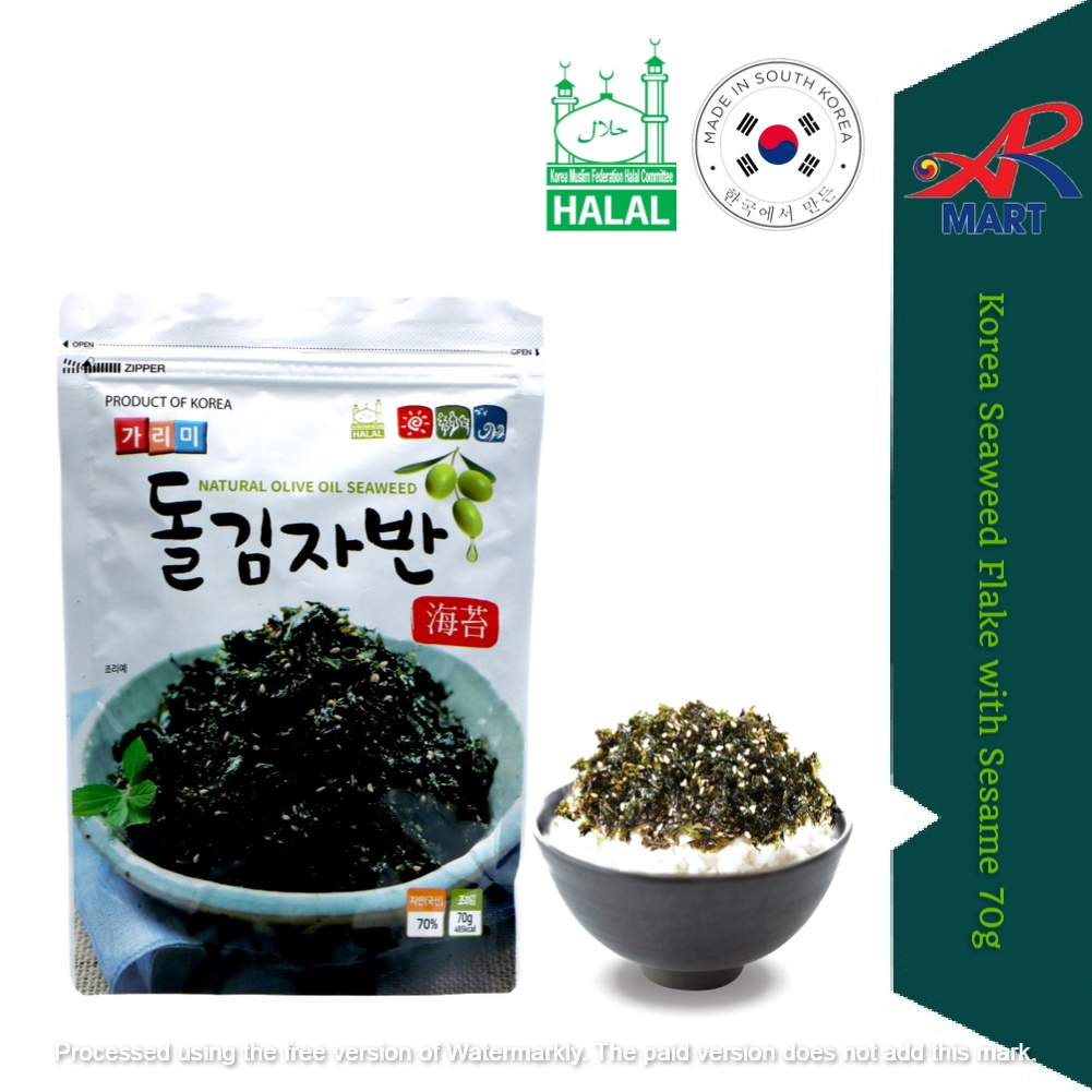 EXP 5/2026 Halal Korea Seaweed Flake with Sesame 70g for Rice Topping ...