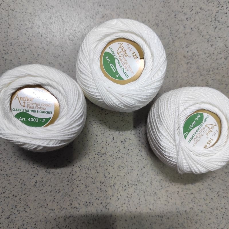 Anchor Crochet Cotton Size 2, 8 & 10 (1pc) | Shopee Malaysia