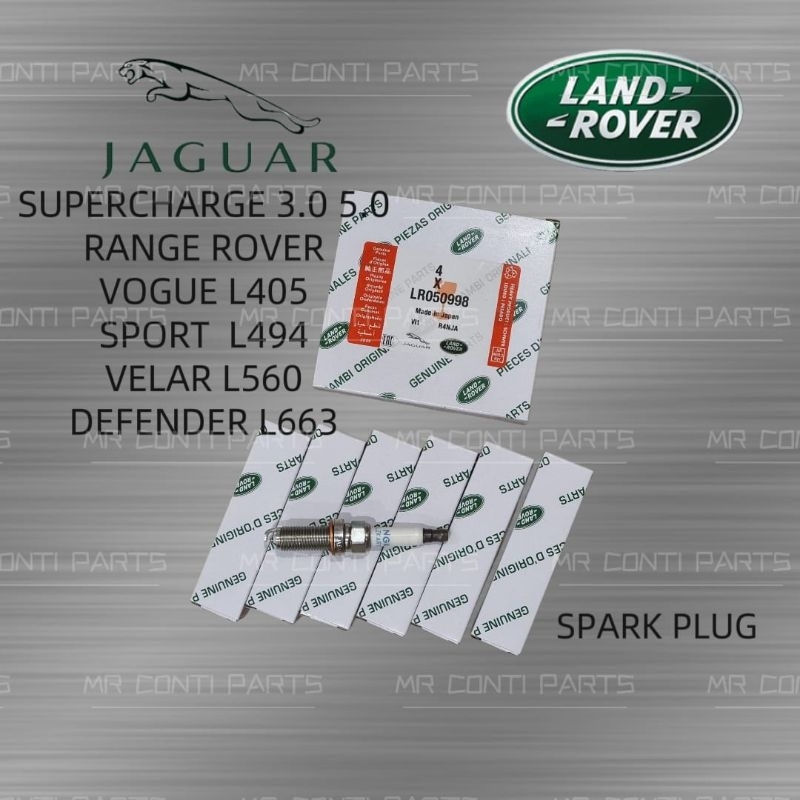 (100% ORIGINAL) SPARK PLUG SET 3.0 V6 5.0 V8 SILZKAR7E8S RANGE ROVER ...