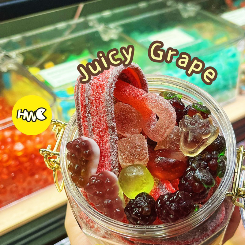 🍇🧃 Juicy Grape !Sweet & Sour Gummy Quality Candy Chocolate Gula Gula ...