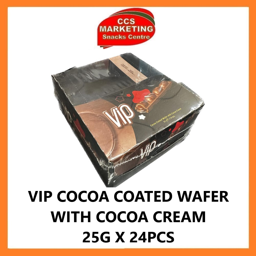 CCS Vip Cocoa Coated Wafer With Cocoa Cream / Go Fresh Cocoa Wafer With ...