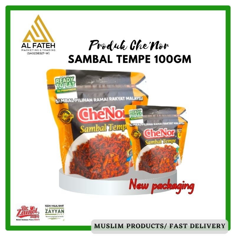 Che'Nor Sambal Tempe 100g, Produck Muslim Halal | Shopee Malaysia