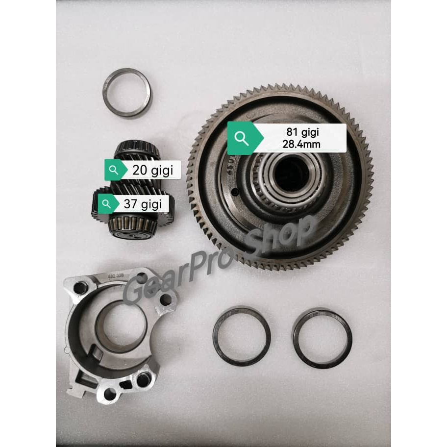 Proton Exora Persona Iriz FLX CVT VT2 VT3 Transmission Gearbox CVT GEAR SET 81T X 37T X 20T ...