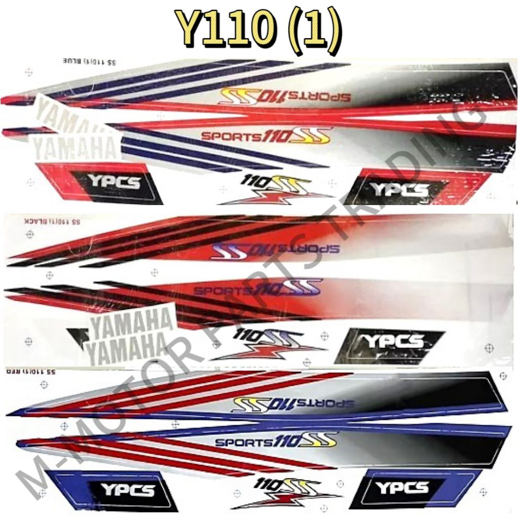 YAMAHA Y110 (1) BODY STICKER | Shopee Malaysia