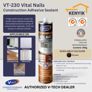 V-TECH Silicone / Acrylic / Adhesive Sealant (VT-202 | VT-226 | VT-230 ...