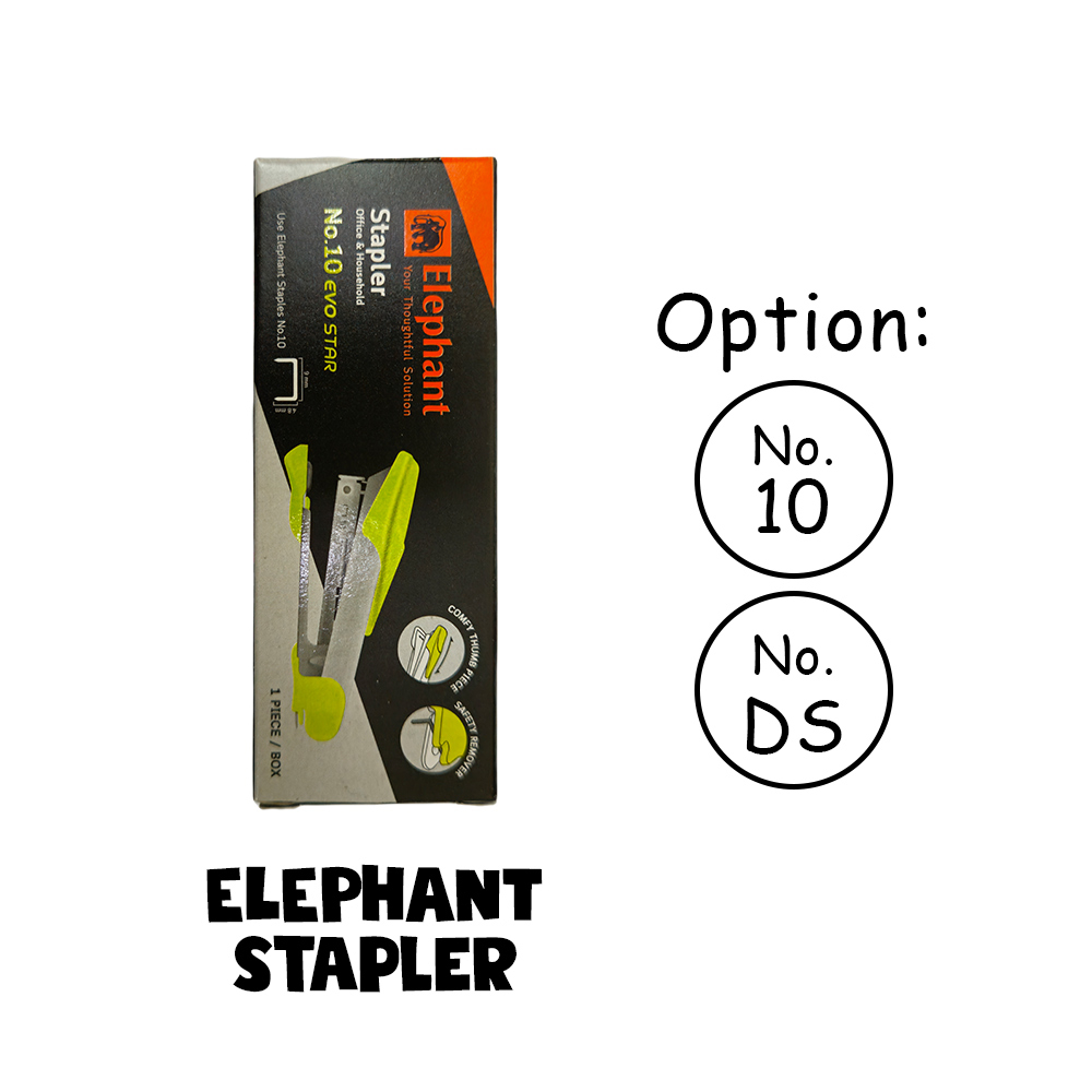 ELEPHANT BRAND | STAPLER | DHAS ELEPHANT STAPLER (NO. 10 EVO STAR, NO ...
