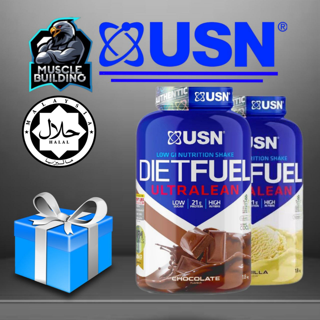USN Diet Fuel Ultralean High Protein Low-GI Multi-Stage Release ...